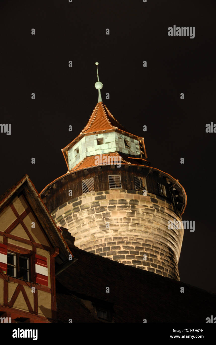 The 13th-century round Sinwell Tower that served as a Keep, is a ...