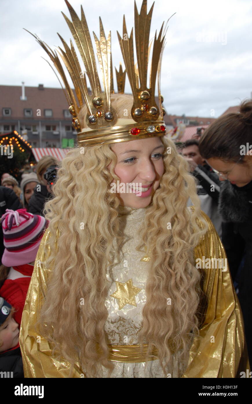 A young German girl was crowned as the 'Christ Angel' at the annual ...