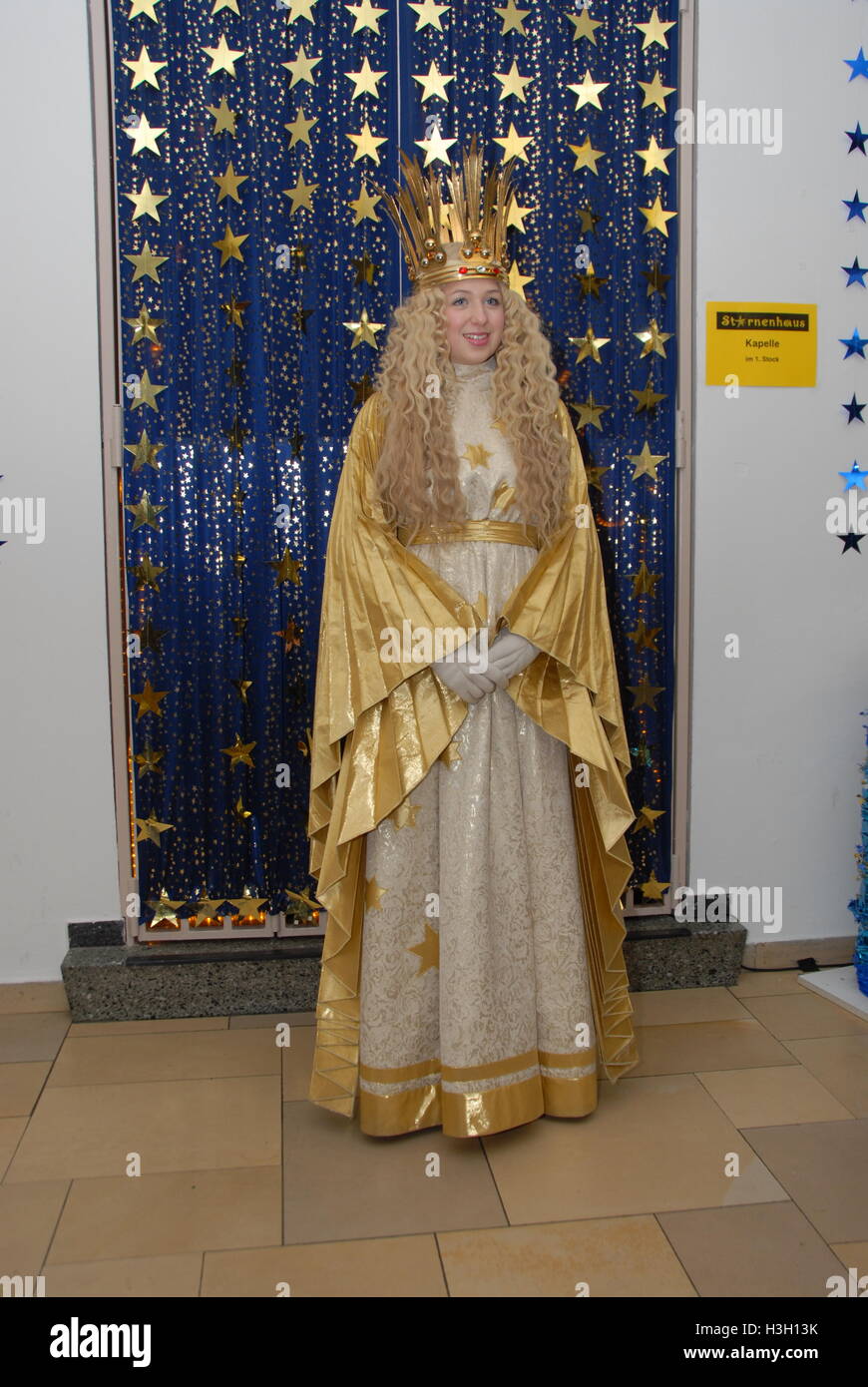A young German girl was crowned as the 'Christ Angel' at the annual ...