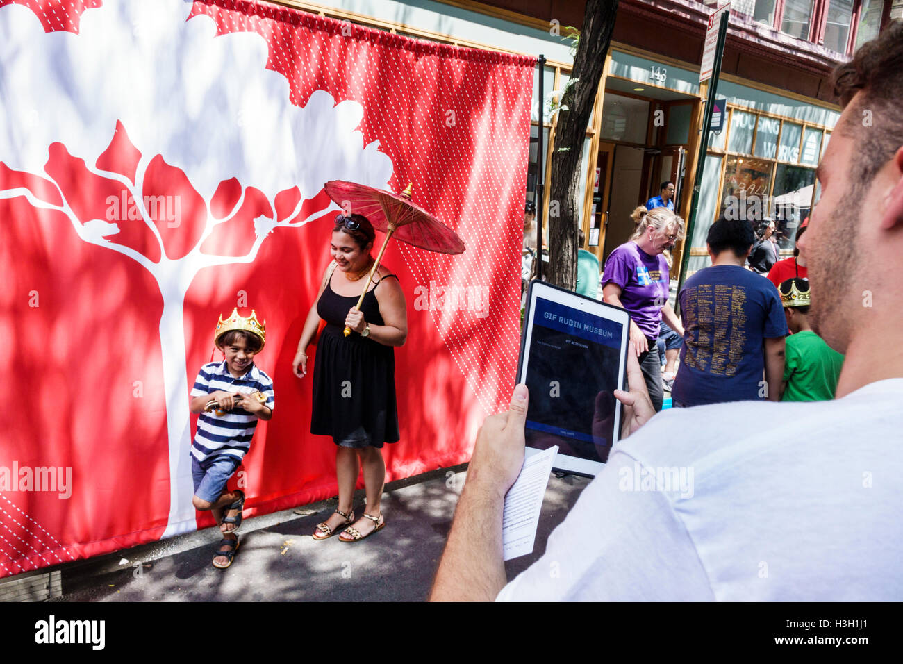 New York City,NY NYC,Manhattan,Chelsea,Rubin Museum of Art,Block Party ...