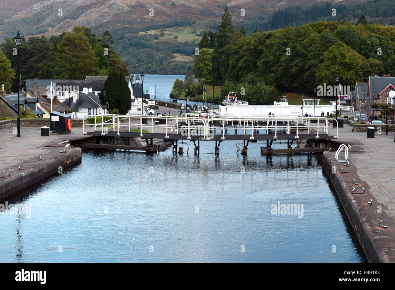 Fort Augustus at Loch Ness in the Scottish Highlands Stock Photo - Alamy