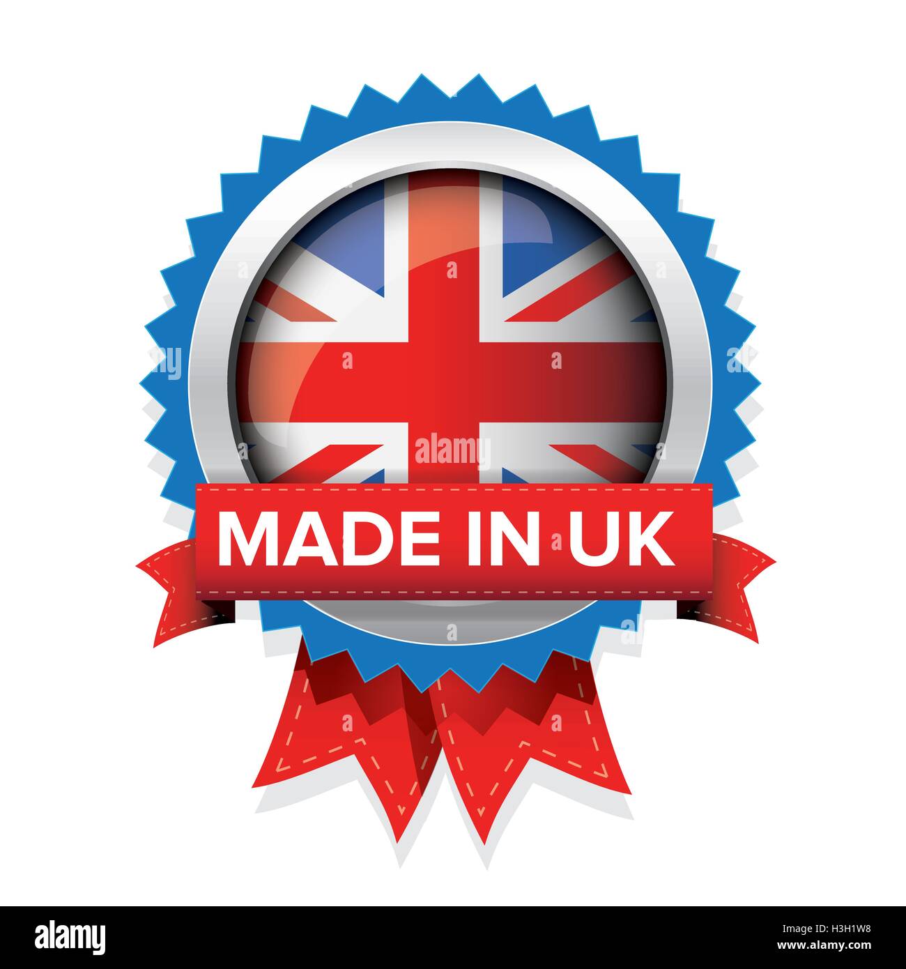Made in UK badge vector Stock Vector Image & Art - Alamy