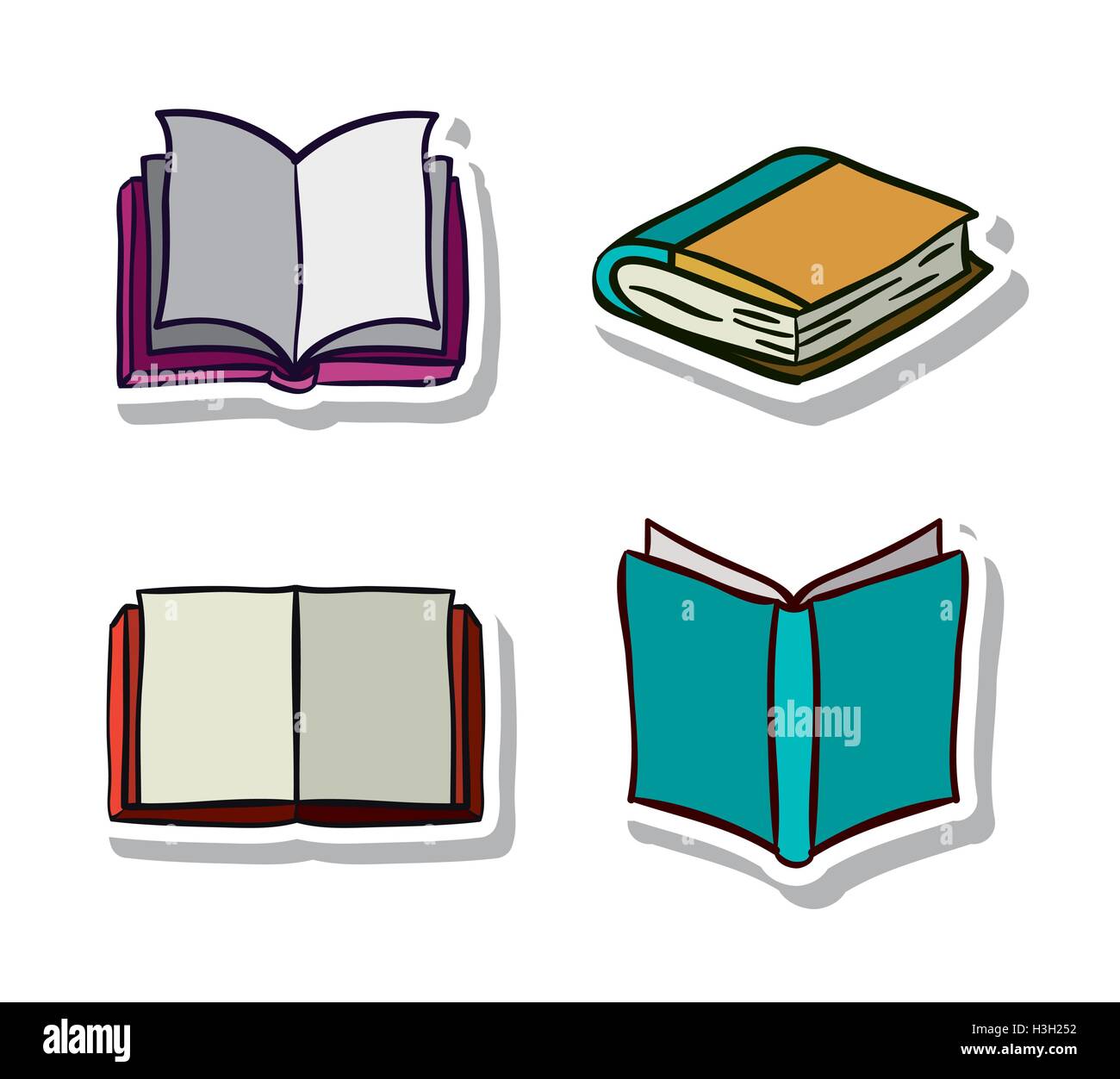 Open and close books design Stock Vector Image & Art - Alamy