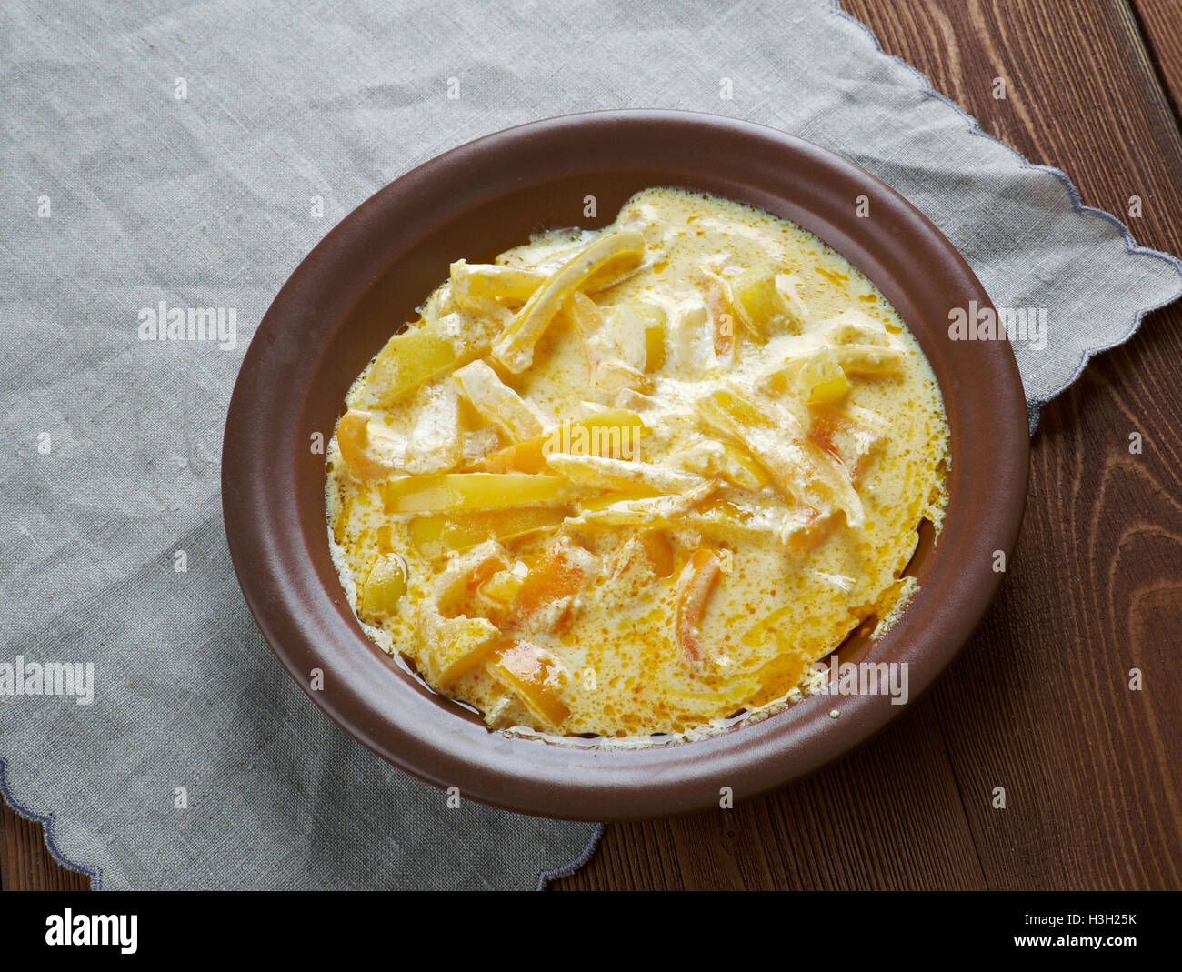 Chili Cheese Stew Ema Datshi.bhutanese cuisine Stock Photo - Alamy
