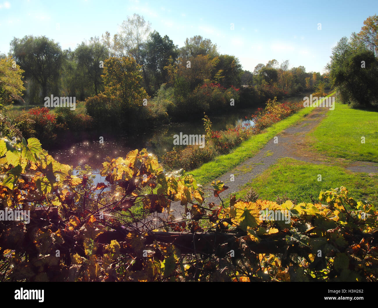 The Erie Canal and Stock Photo - Alamy