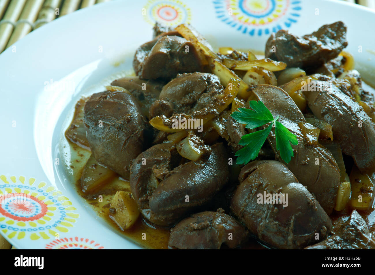 Mutton kidney roasted.Uighur dish Central Asian cuisine Stock Photo - Alamy