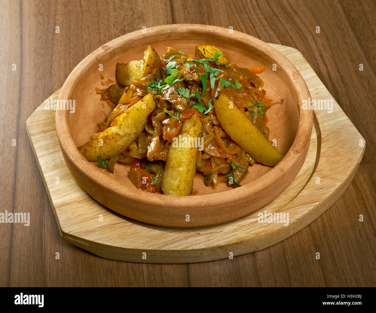 Azu traditional Tatar food Stock Photo - Alamy