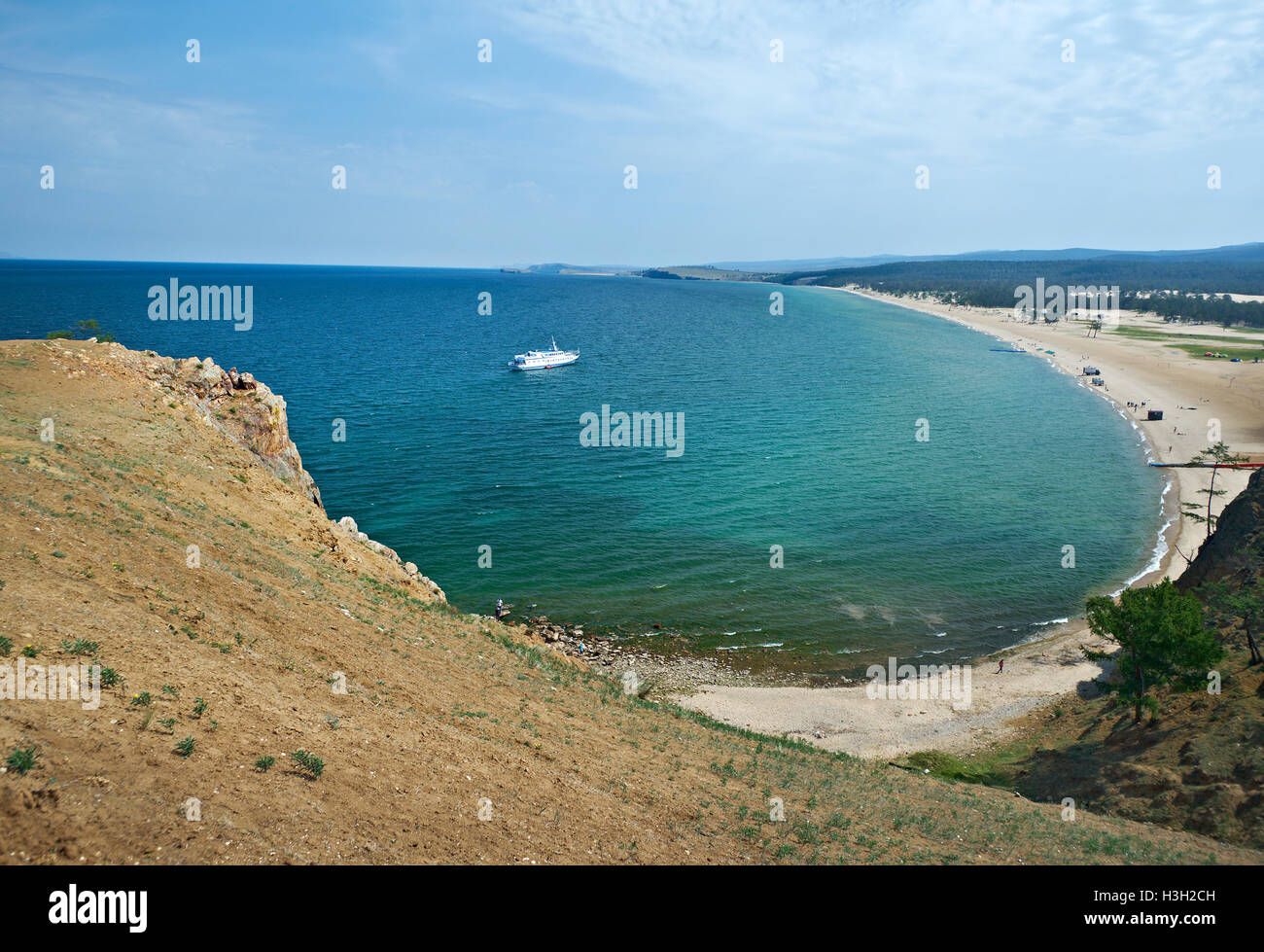 sarayskiy beach, Olkhon island, lake Baikal, Siberia, Russia Stock ...