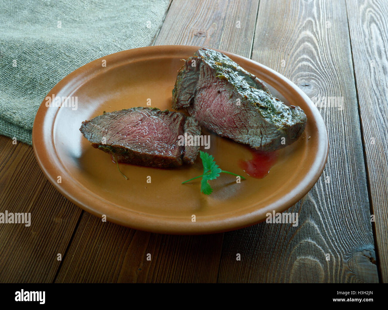 Spiced Corned Silverside Beef Stock Photo - Alamy