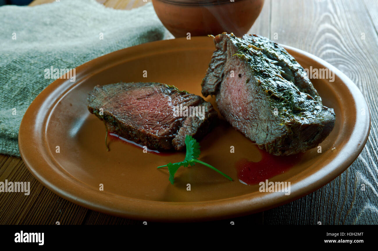 Spiced Corned Silverside Beef Stock Photo - Alamy