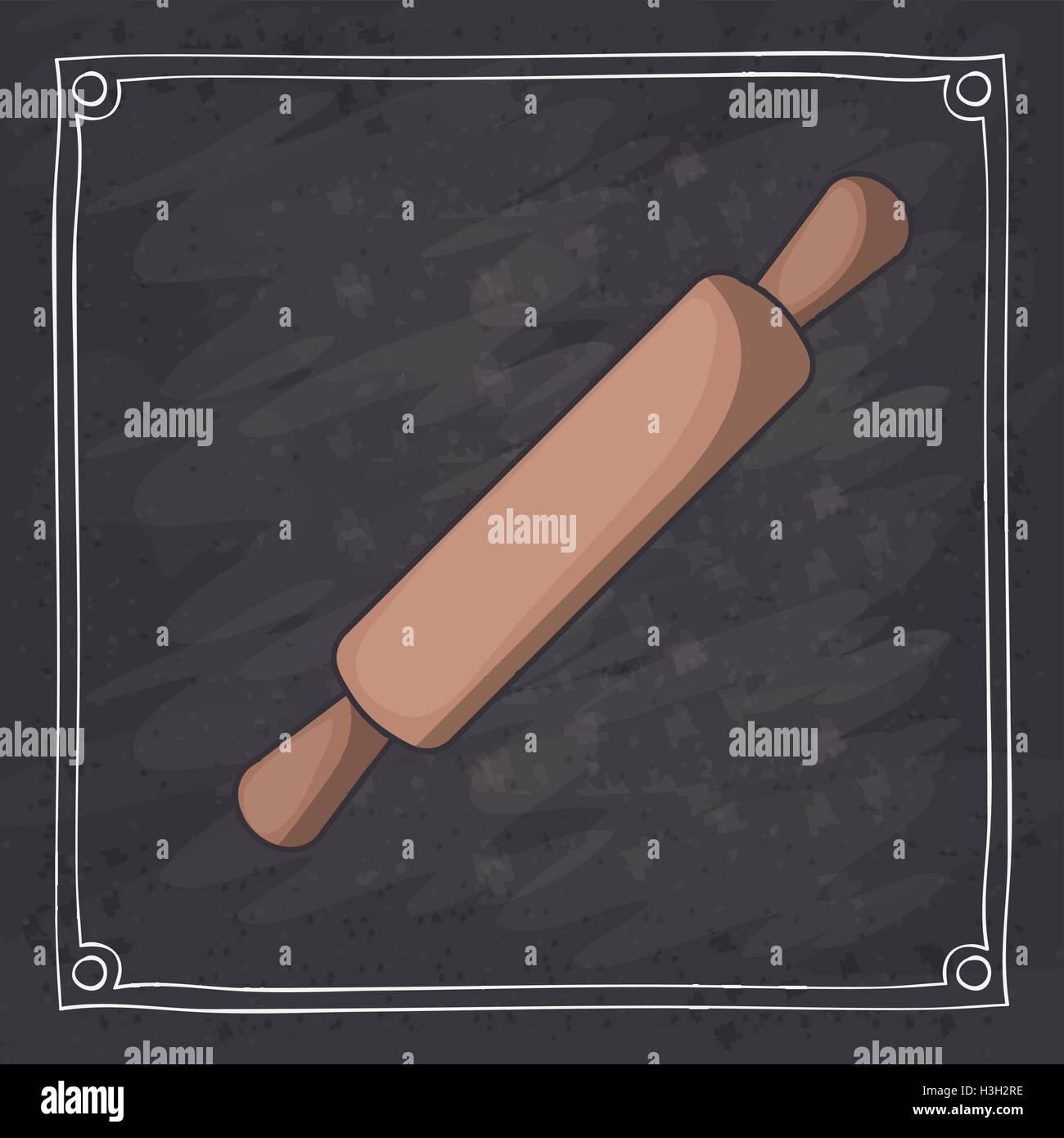 Rolling pin of bakery instrument design Stock Vector Image & Art - Alamy