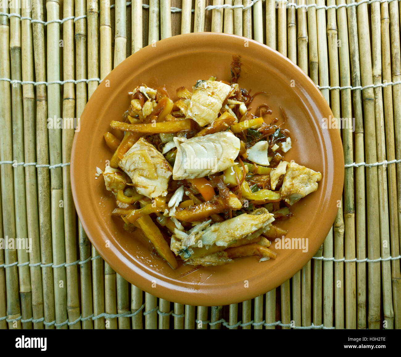 Nanbanzuke Japanese fish dish Stock Photo - Alamy