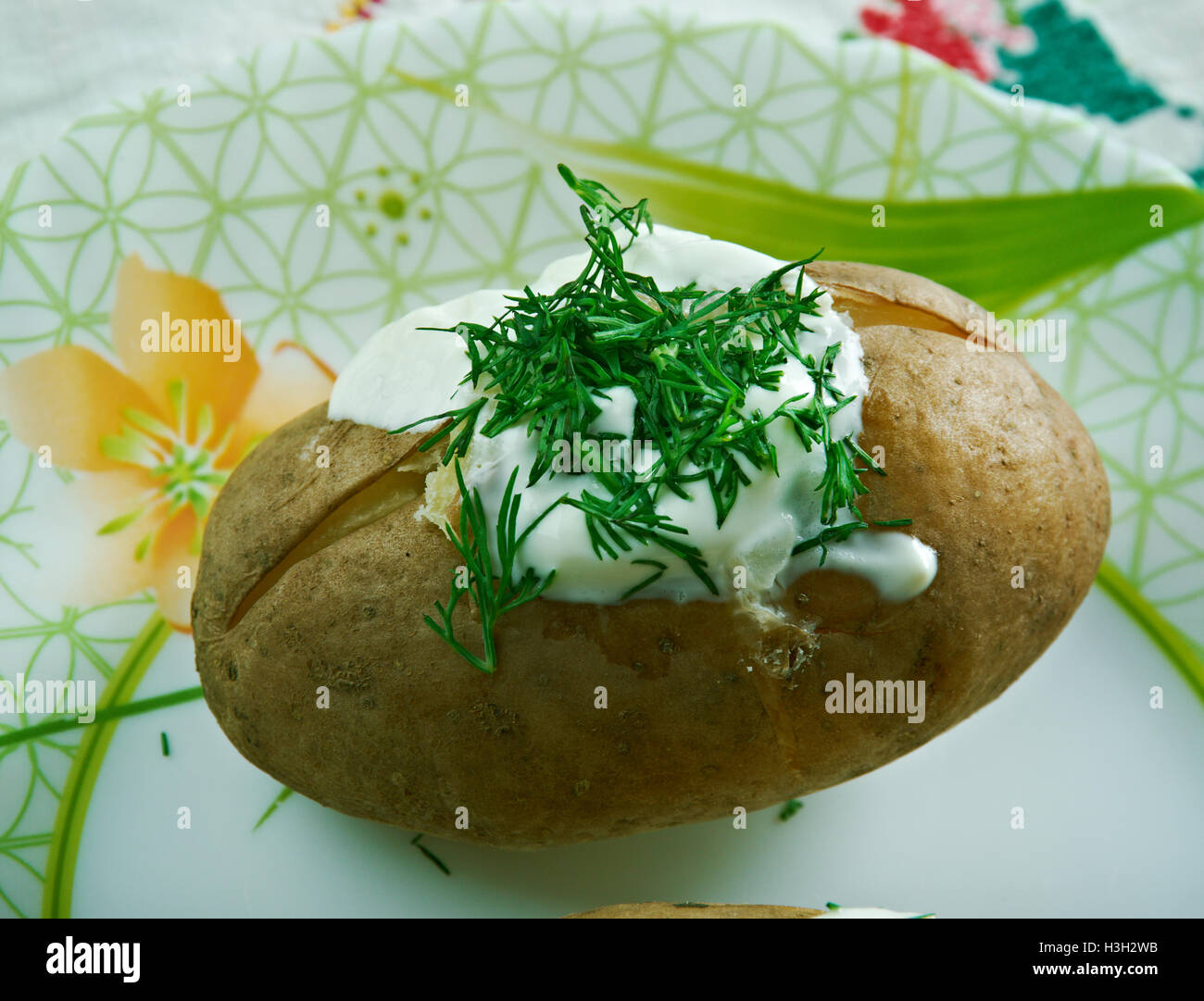 uuniperuna - Finnish baked potatoes Stock Photo - Alamy