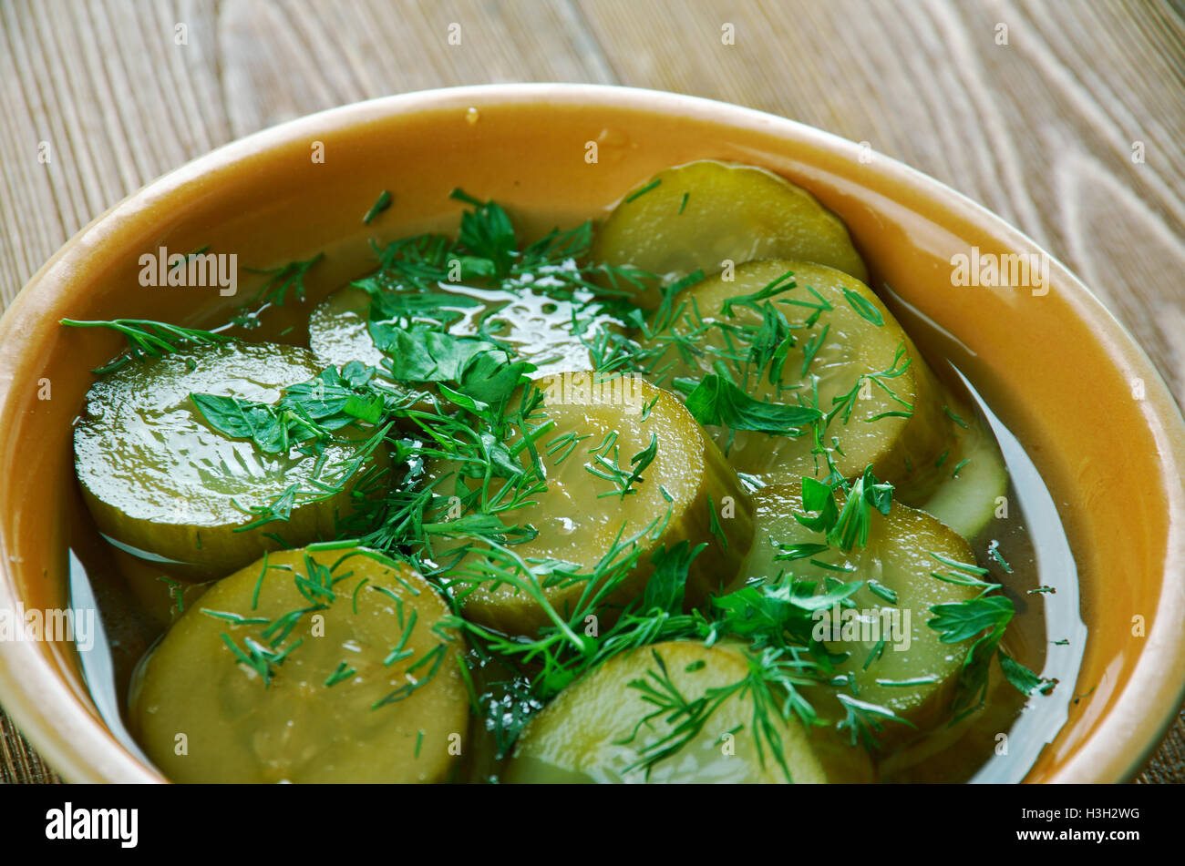 etikkakurkut - Finnish pickles close up Stock Photo - Alamy