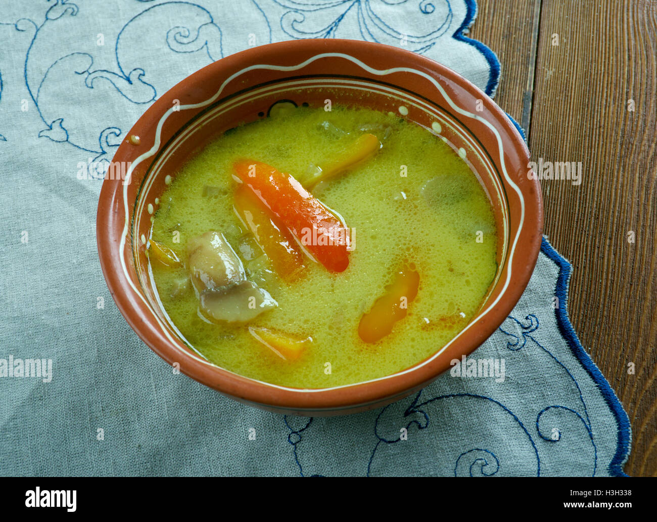 ciorba de burta - Romanian tripe soup Stock Photo - Alamy