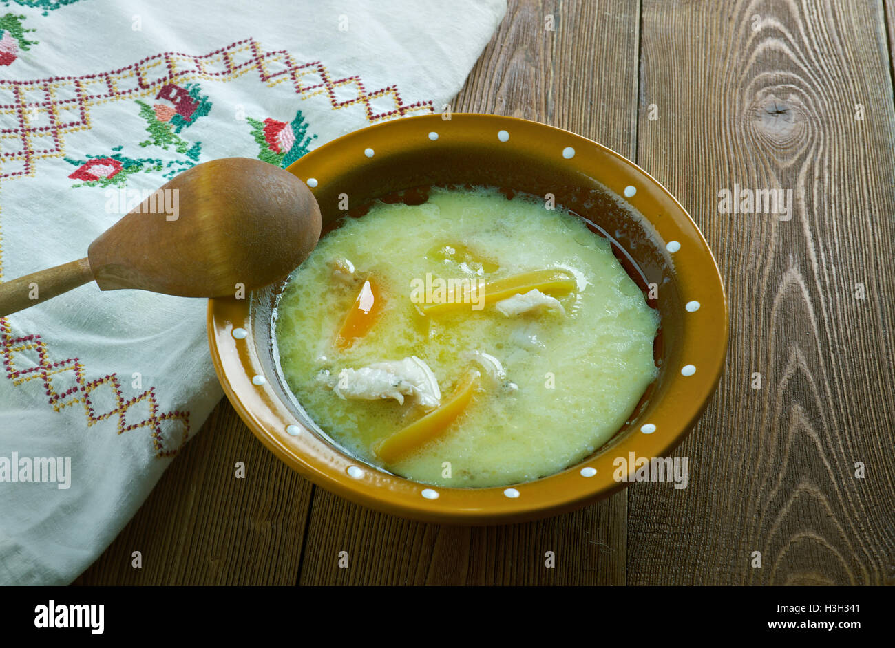 klippfisk - Scandinavian Codfish soup Stock Photo - Alamy