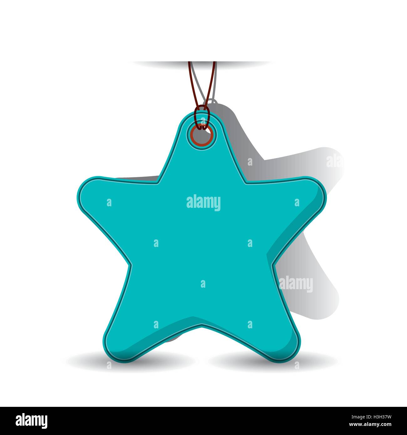 Isolated hanging and star tag design Stock Vector Image & Art - Alamy