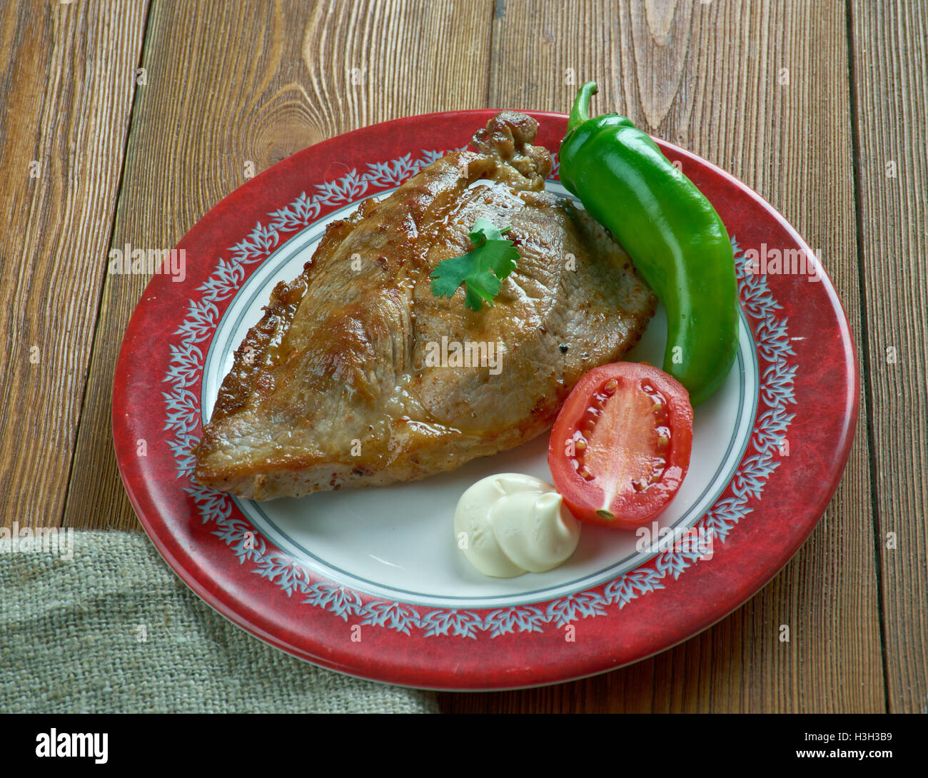 Carne de chango - monkey meat , lime-marinated, smoke-cured cut of pork ...