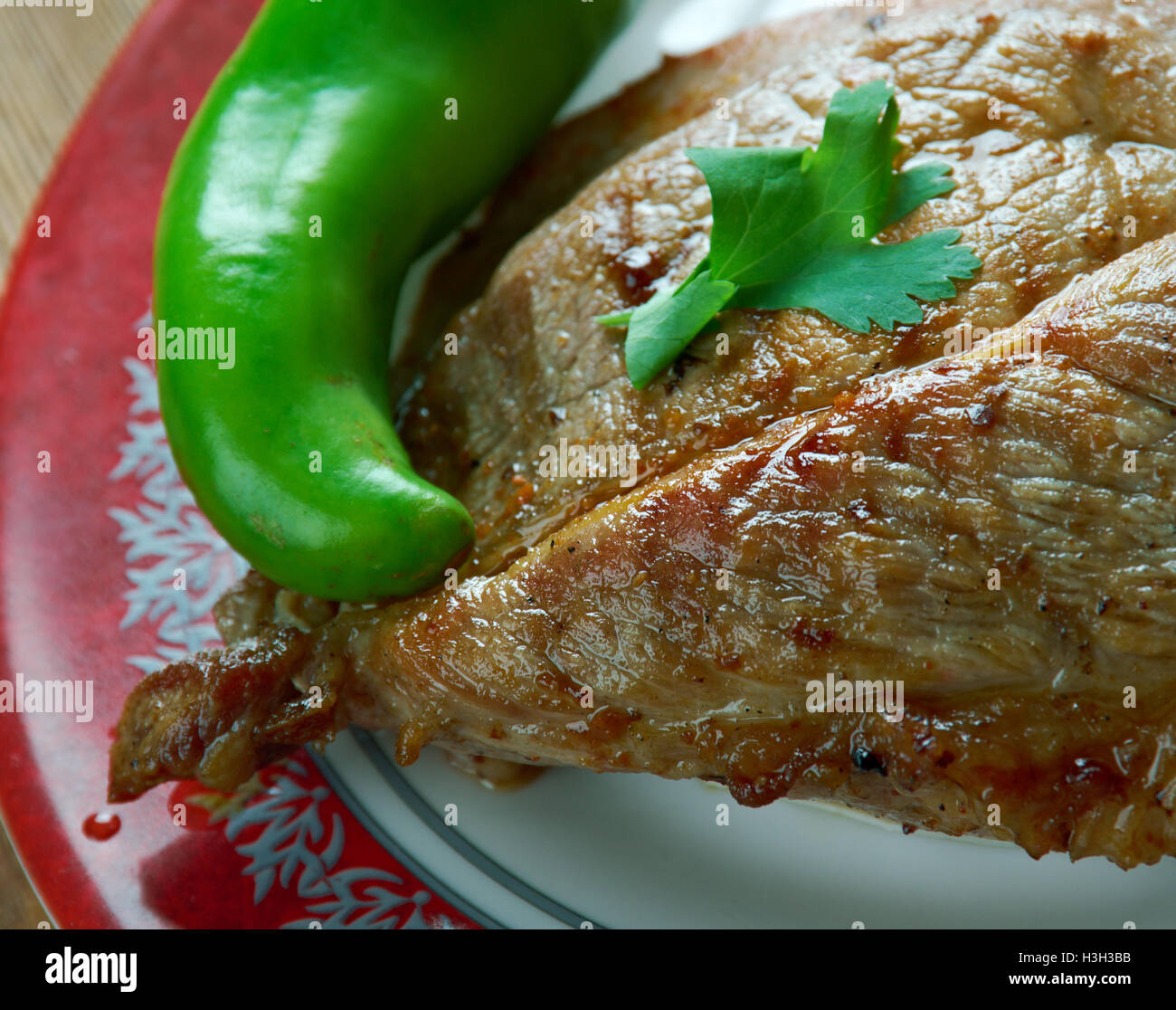 Carne de chango - monkey meat , lime-marinated, smoke-cured cut of pork ...