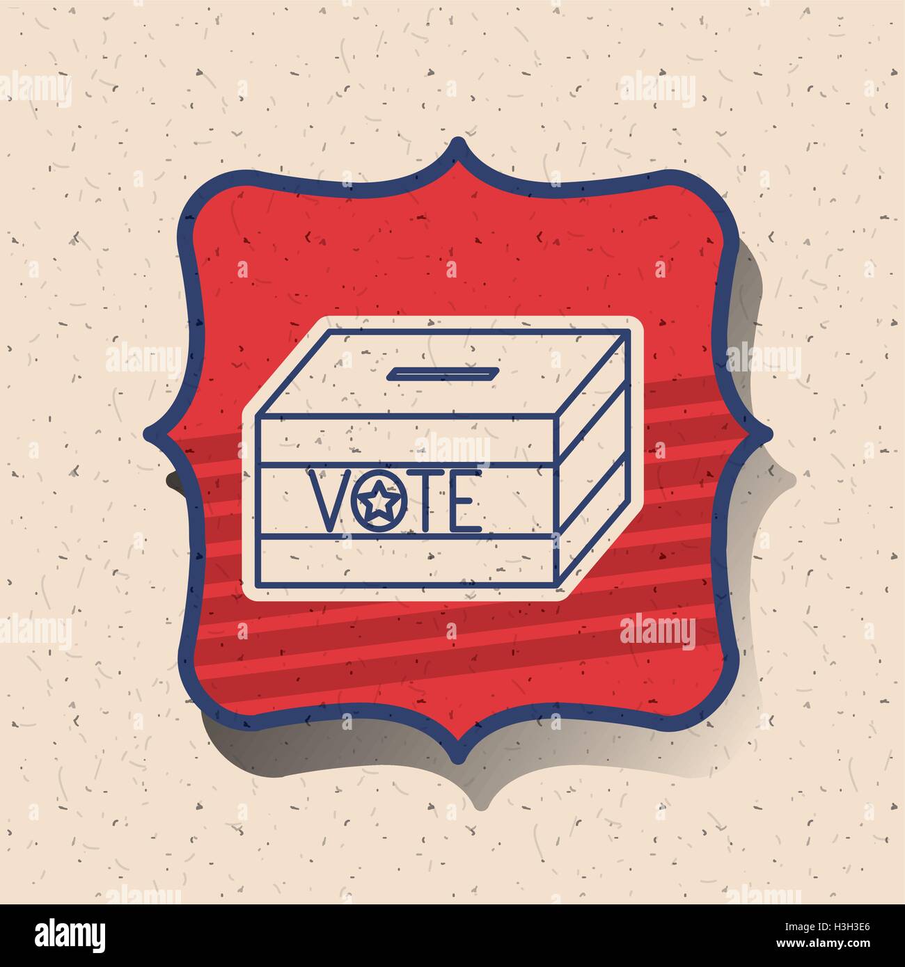 Box of vote inside frame design Stock Vector Image & Art - Alamy