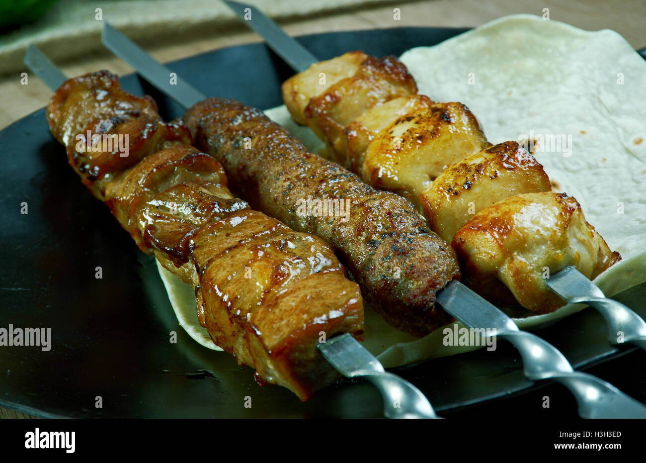 Roasted shish kebab hi-res stock photography and images - Alamy