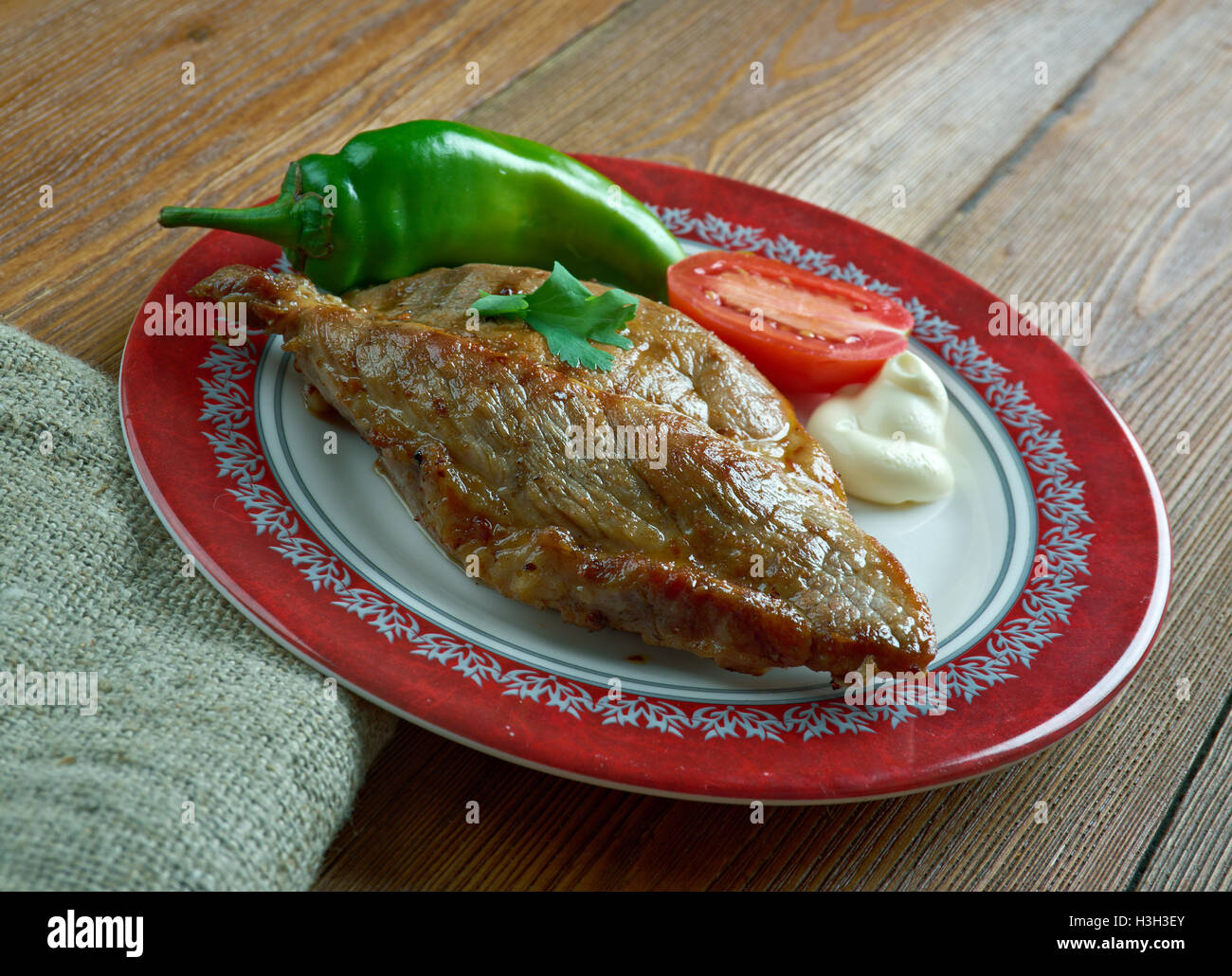 Carne de chango - monkey meat , lime-marinated, smoke-cured cut of pork ...