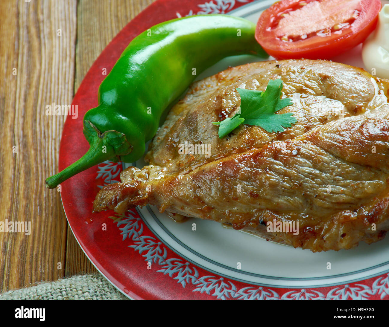 Carne de chango - monkey meat , lime-marinated, smoke-cured cut of pork ...