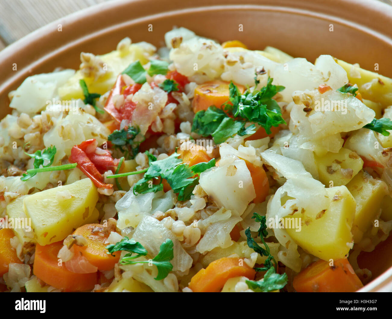 gerlash Lithuanian vegetable stew. close up Stock Photo - Alamy