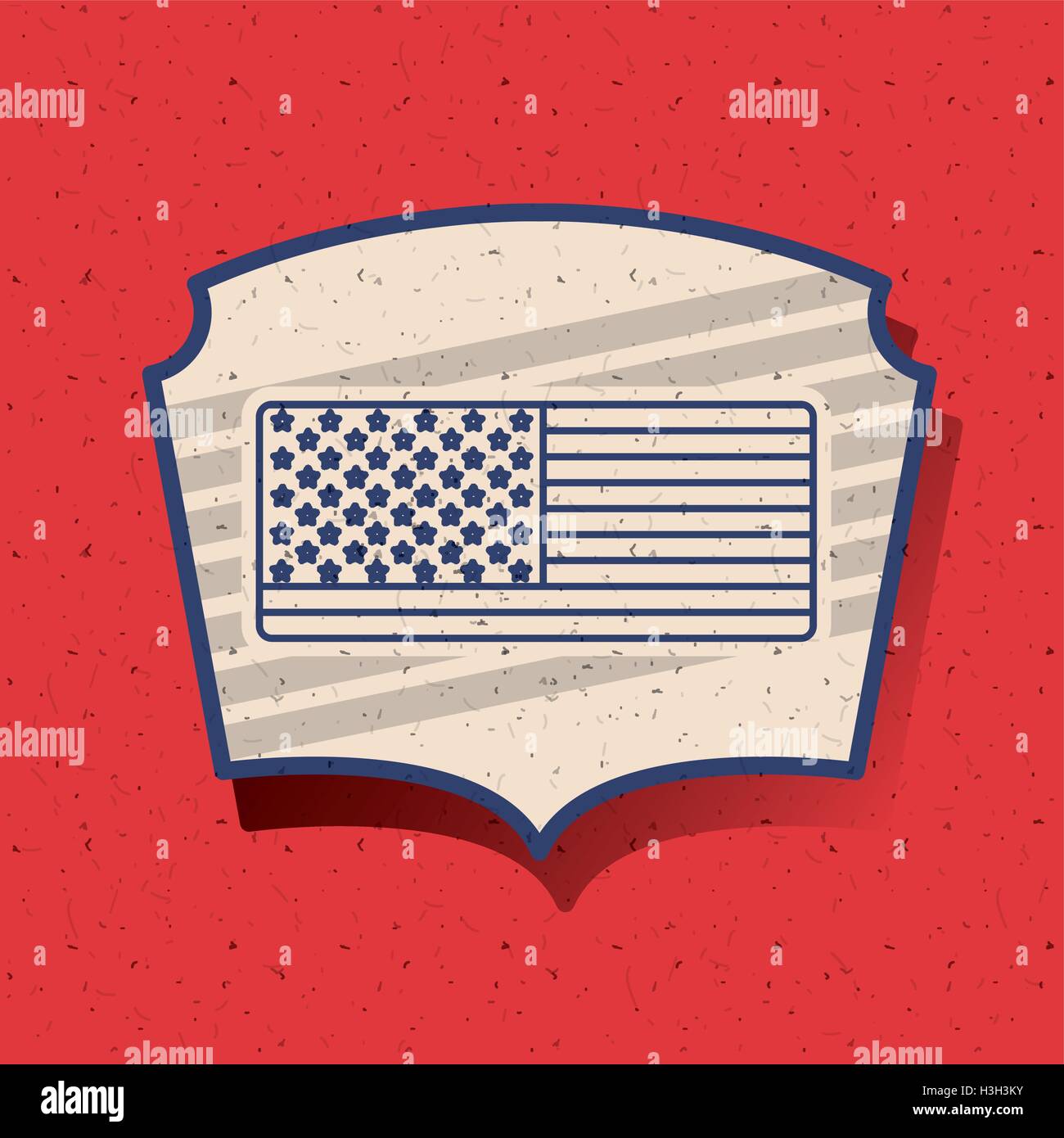 Flag of vote inside frame design Stock Vector Image & Art - Alamy