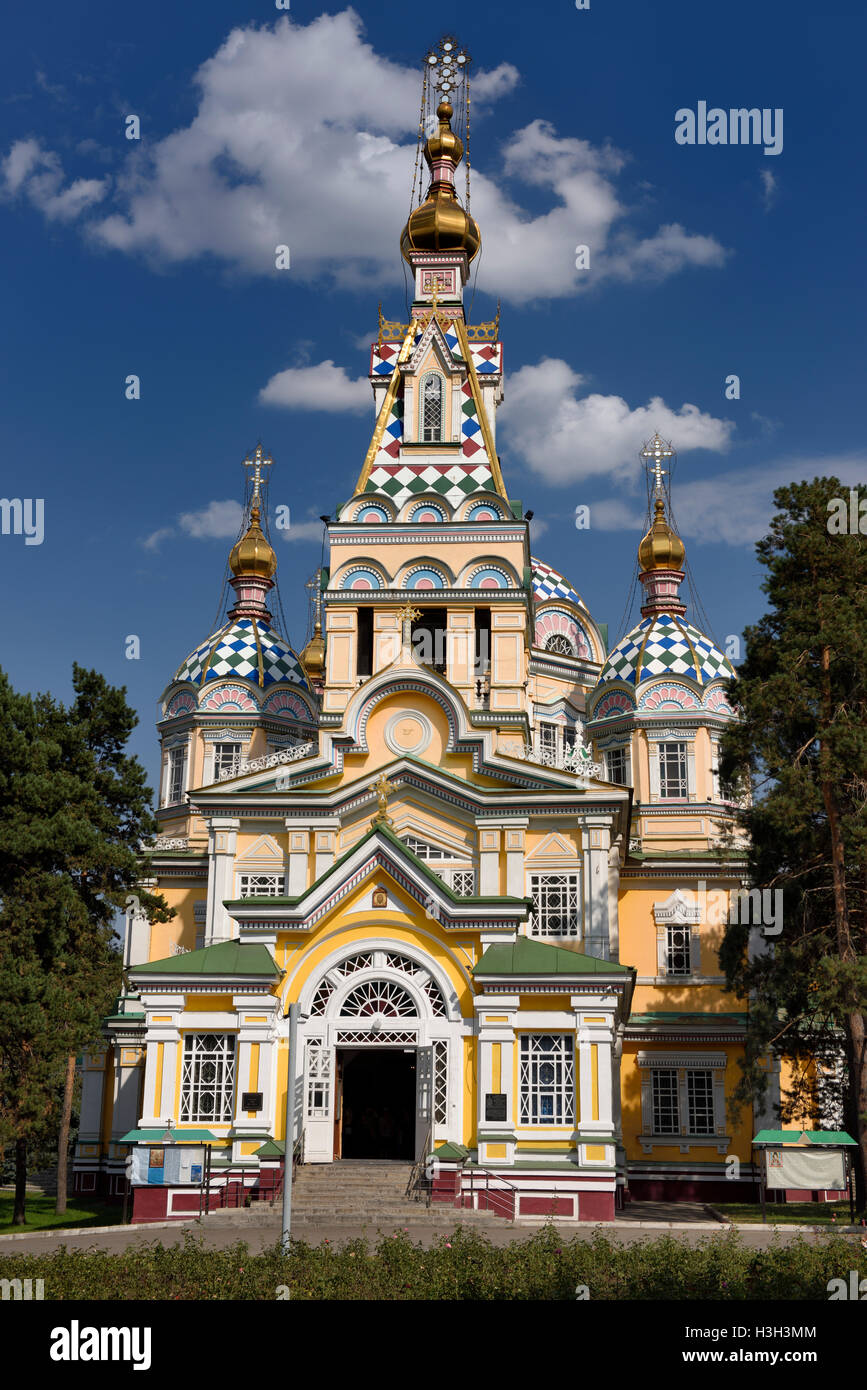 Front door west side Ascension Cathedral Russian Orthodox wood church ...