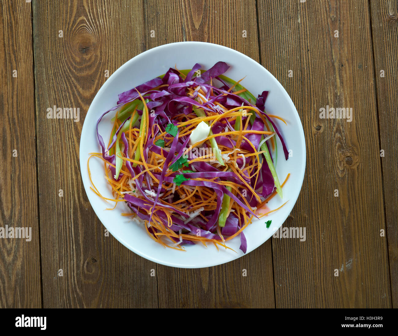 Nigerian coleslaw African vegetable dish Stock Photo - Alamy