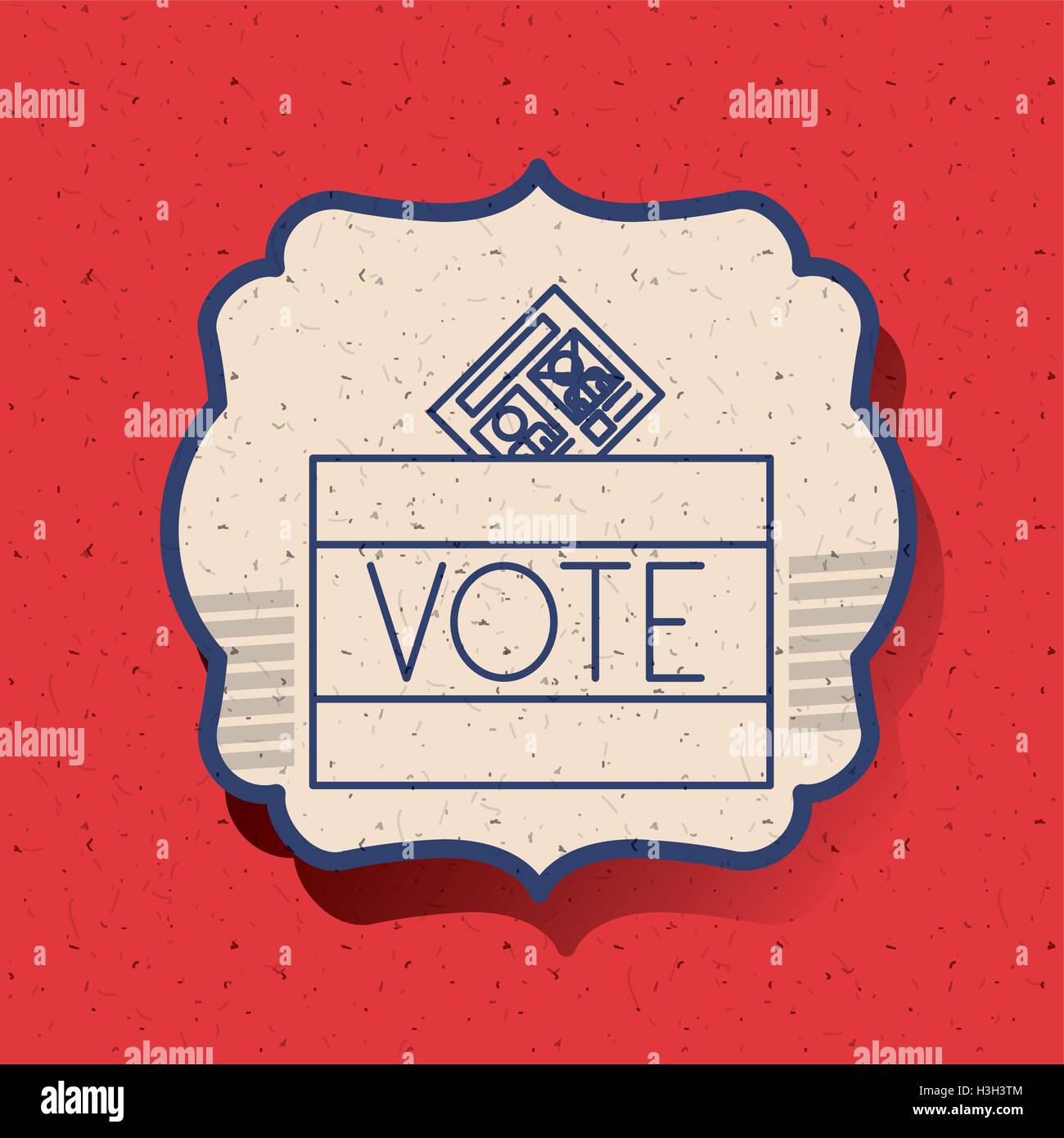 Box of vote inside frame design Stock Vector Image & Art - Alamy