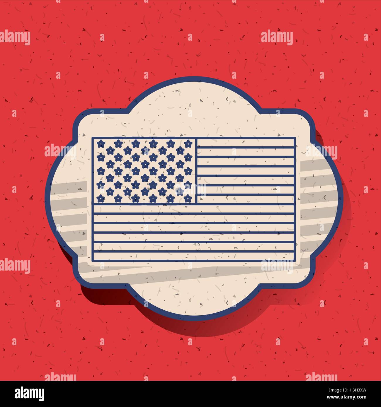 Flag of vote inside frame design Stock Vector Image & Art - Alamy