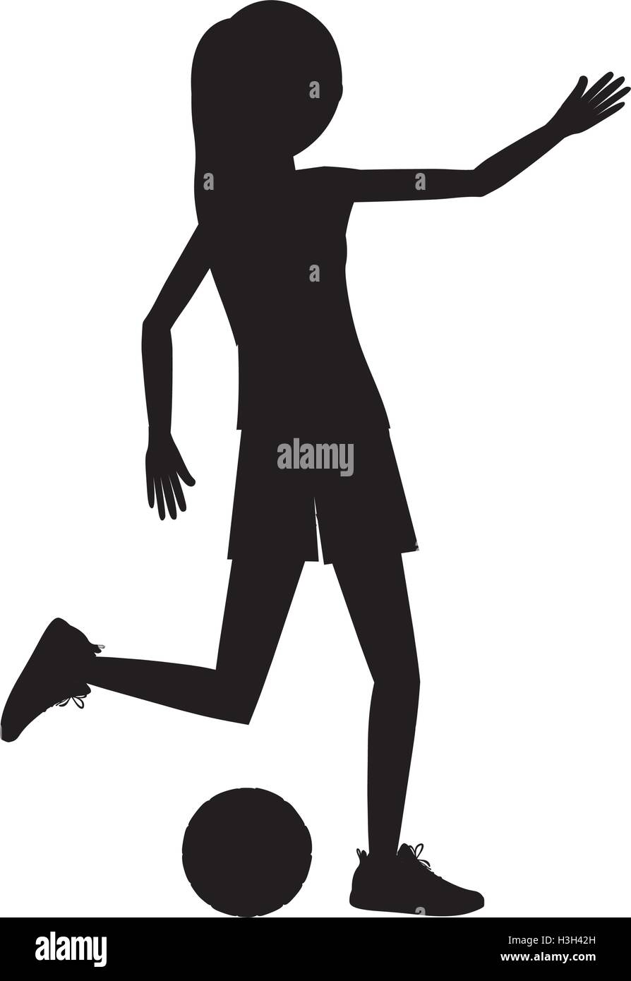 Girl playing soccer design Stock Vector Image & Art - Alamy