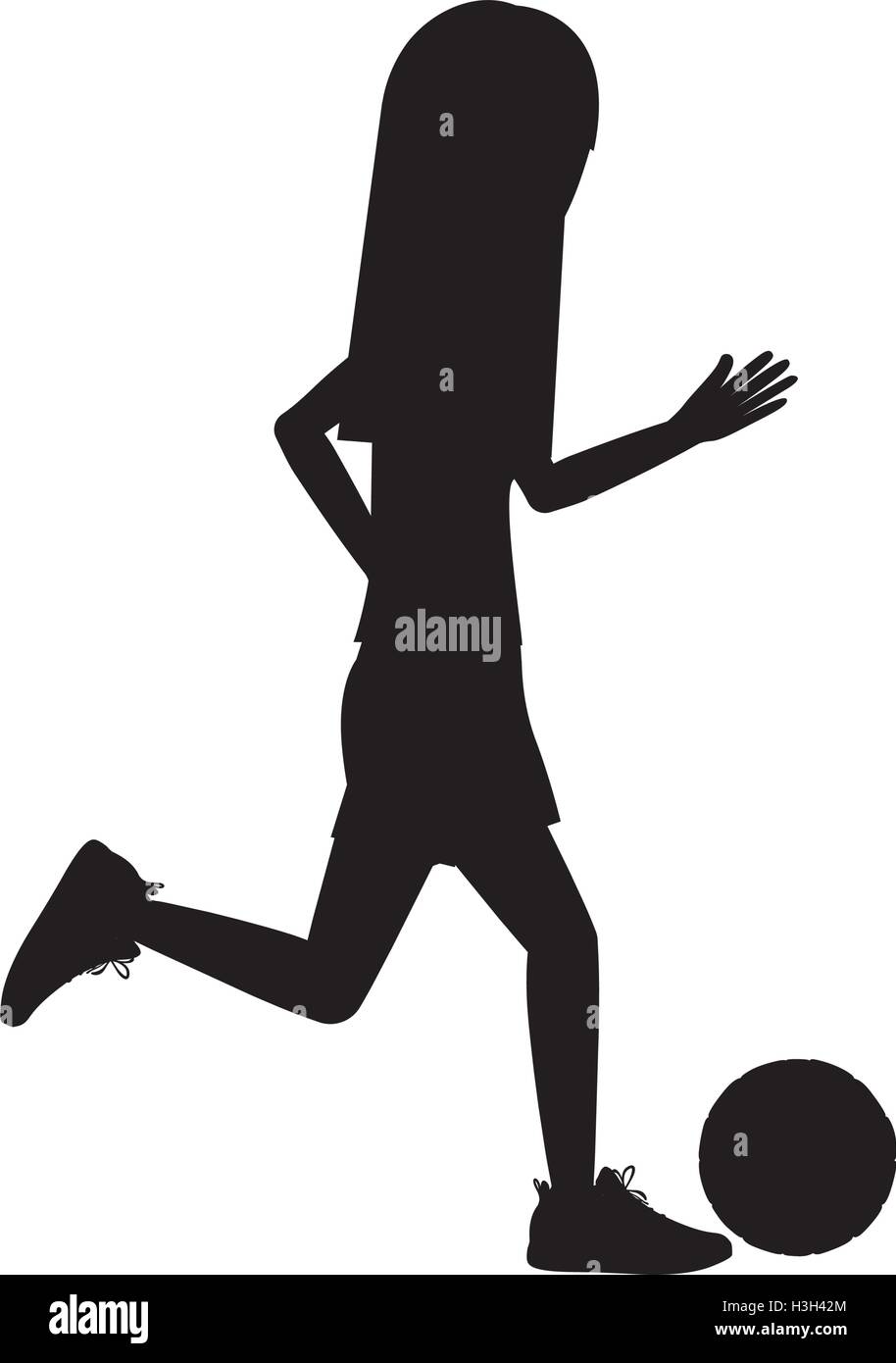 Girl playing soccer design Stock Vector Image & Art - Alamy