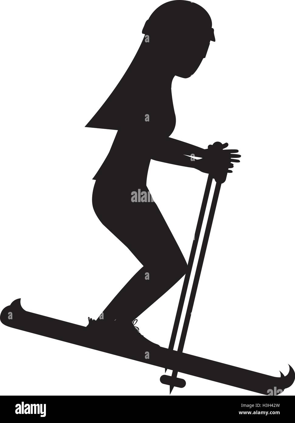 Skiing athletic Stock Vector Images - Alamy
