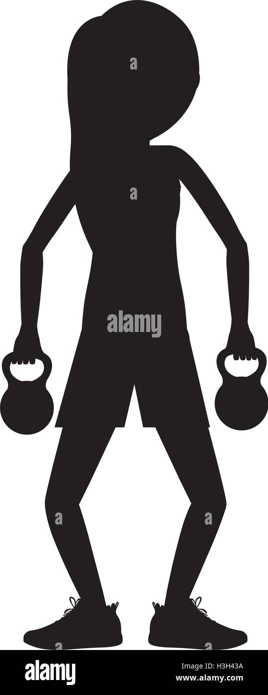 Girl lifting weight design Stock Vector Image & Art - Alamy