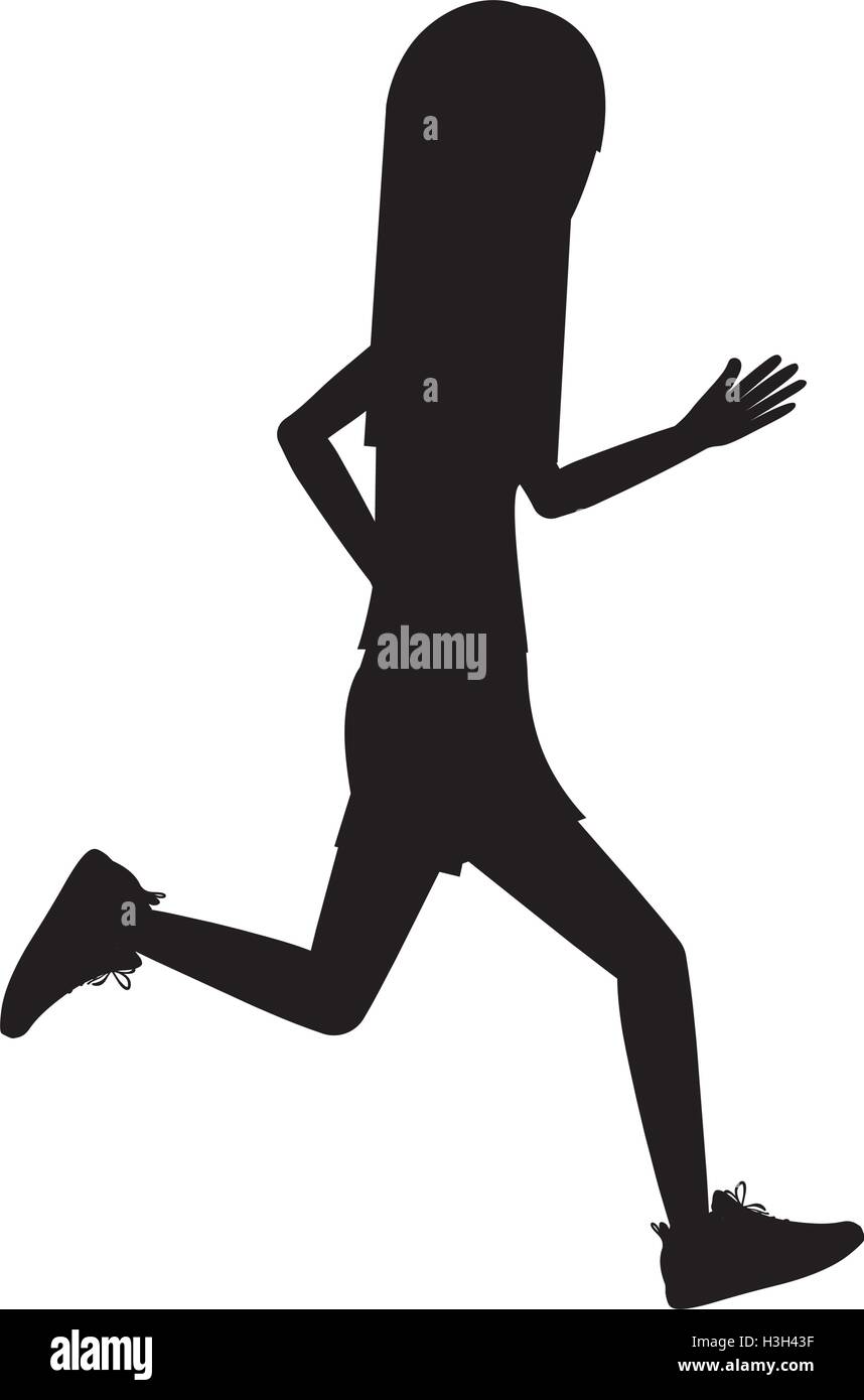 Girl running design Stock Vector Image & Art - Alamy
