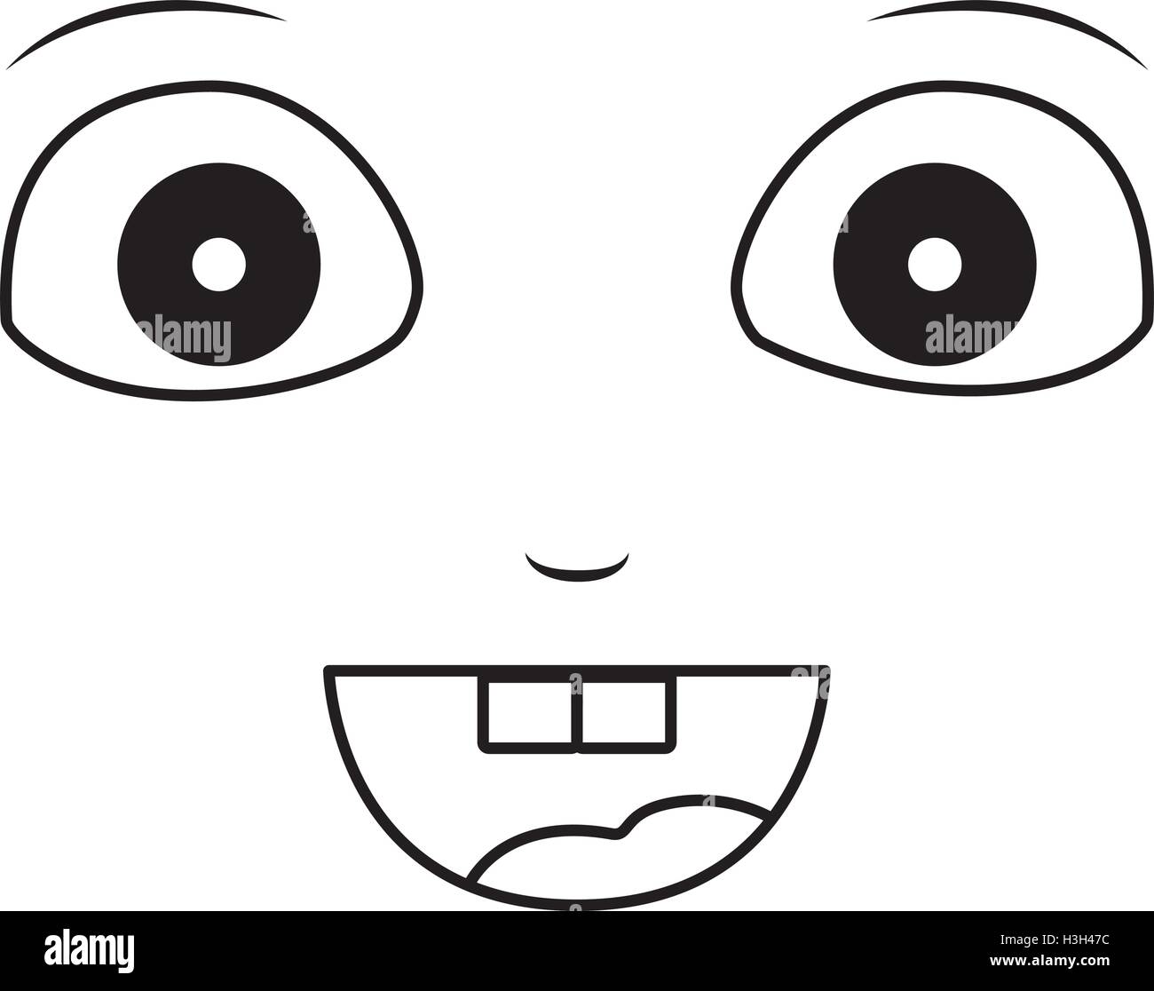 Isolated face cartoon design Stock Vector Image & Art - Alamy