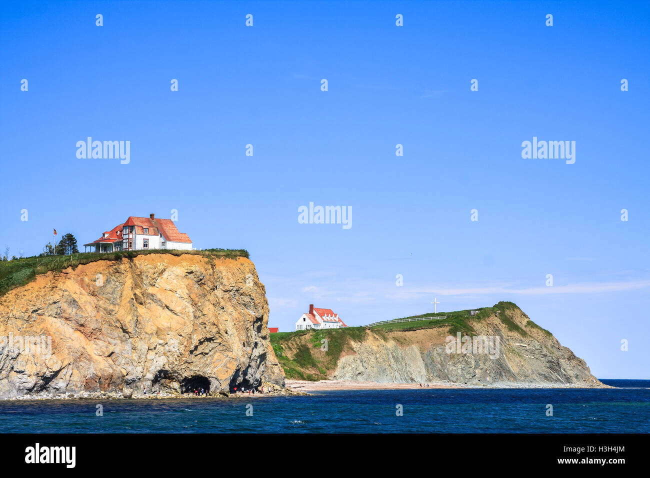 Cliff near Percé rock in Gaspesie, Quebec Stock Photo - Alamy