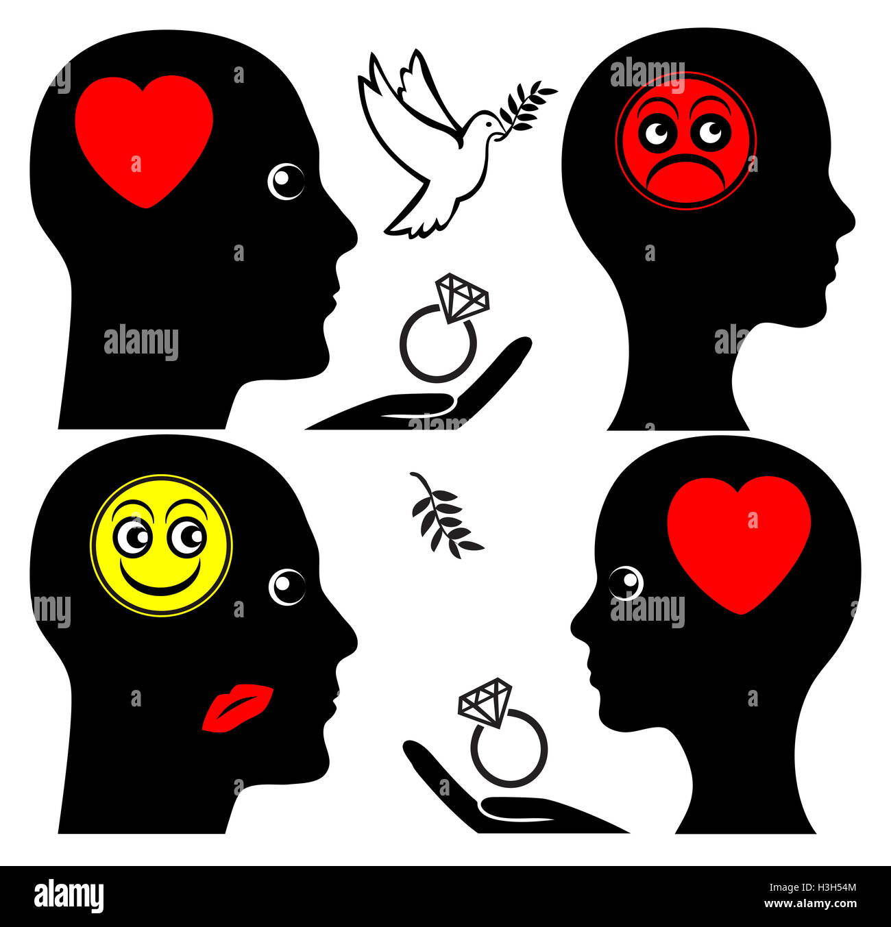Couple getting back together Stock Photo - Alamy