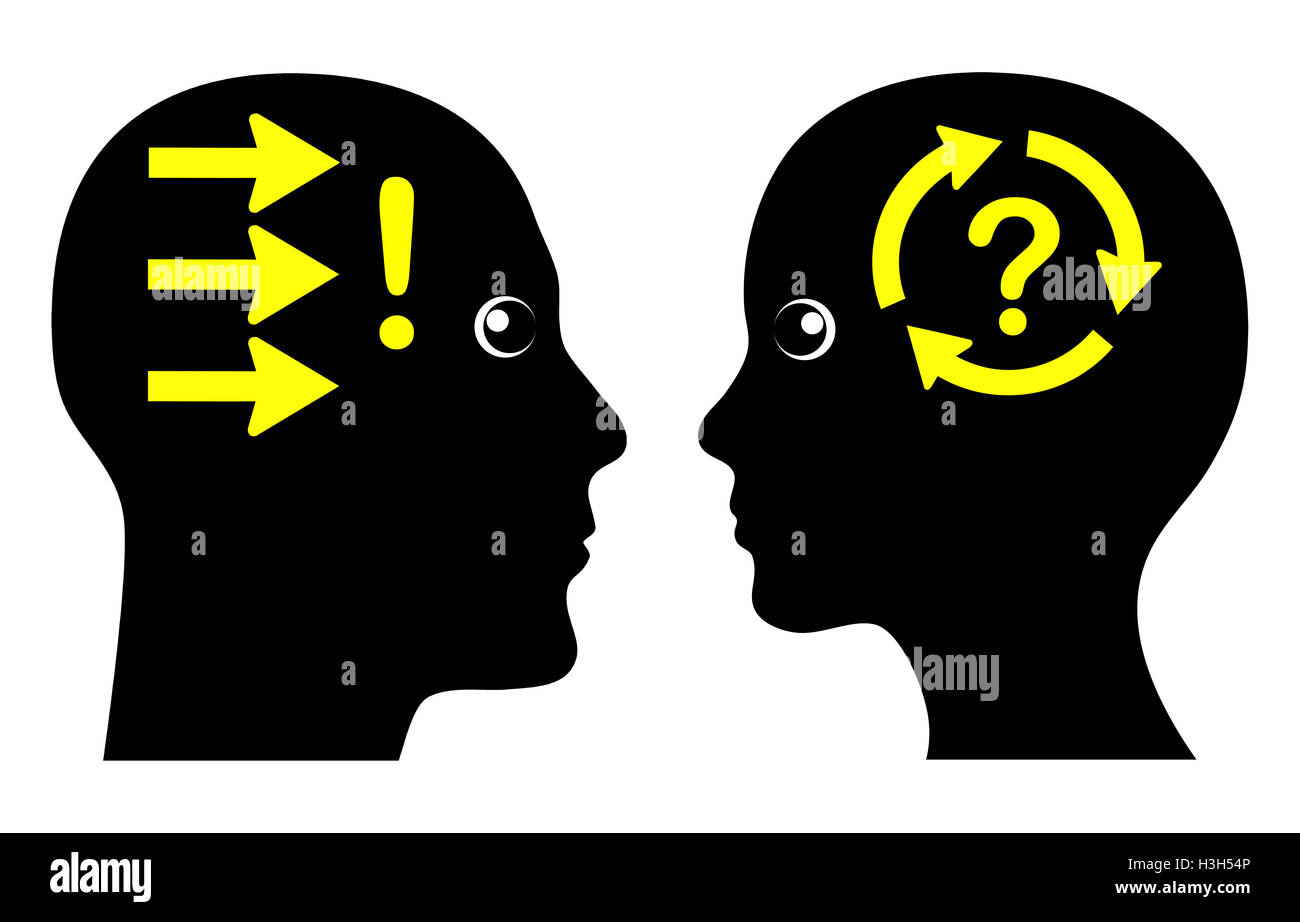 Decision making female Cut Out Stock Images & Pictures - Alamy