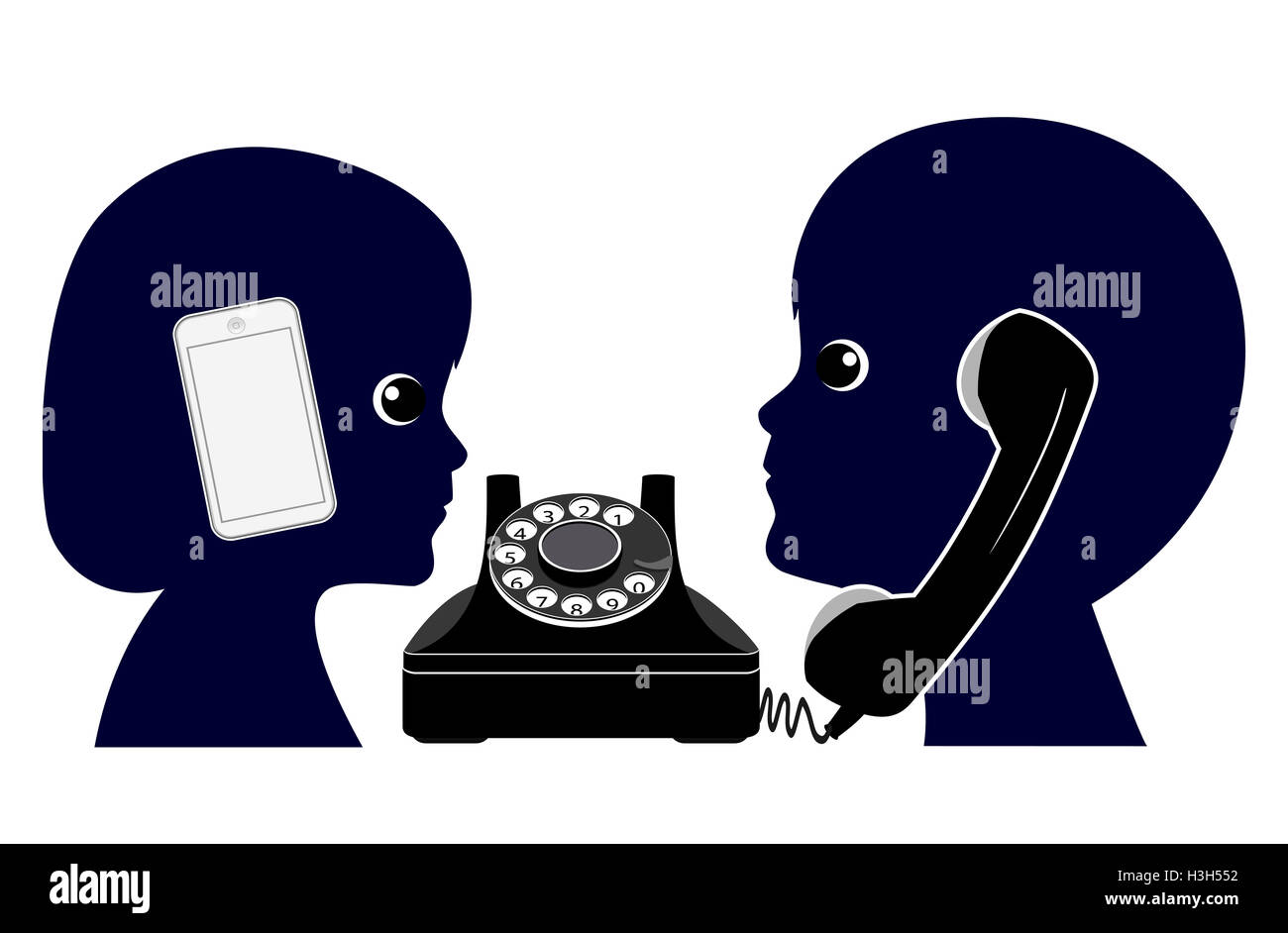 Modern versus traditional Cut Out Stock Images & Pictures - Alamy