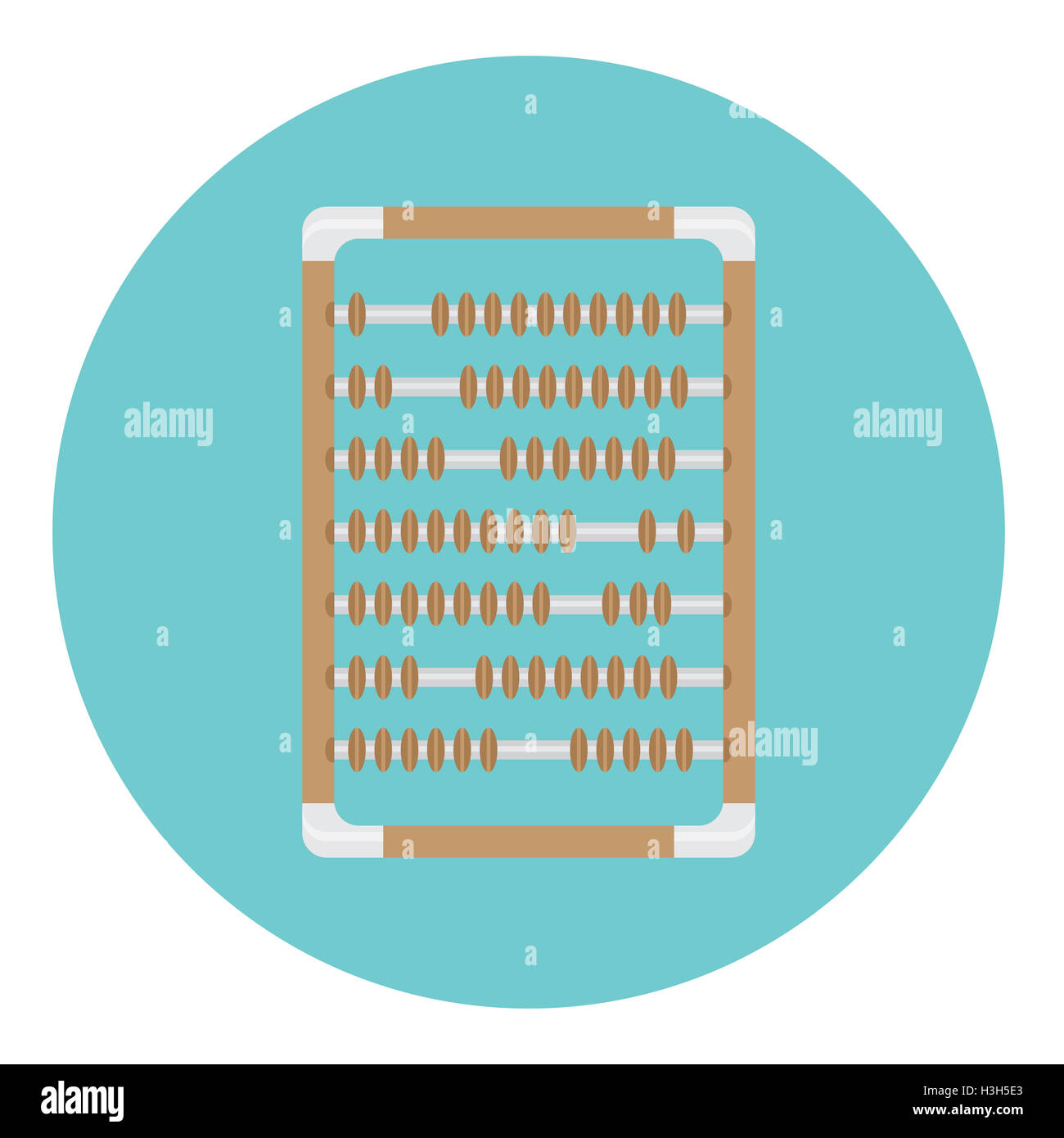 Calculator abacus icon for counting and accounting, abacus isolated ...