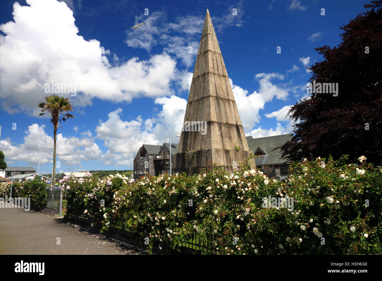 A pyramid-shaped obelisk to Killigrew family erected in 1737, Falmouth ...