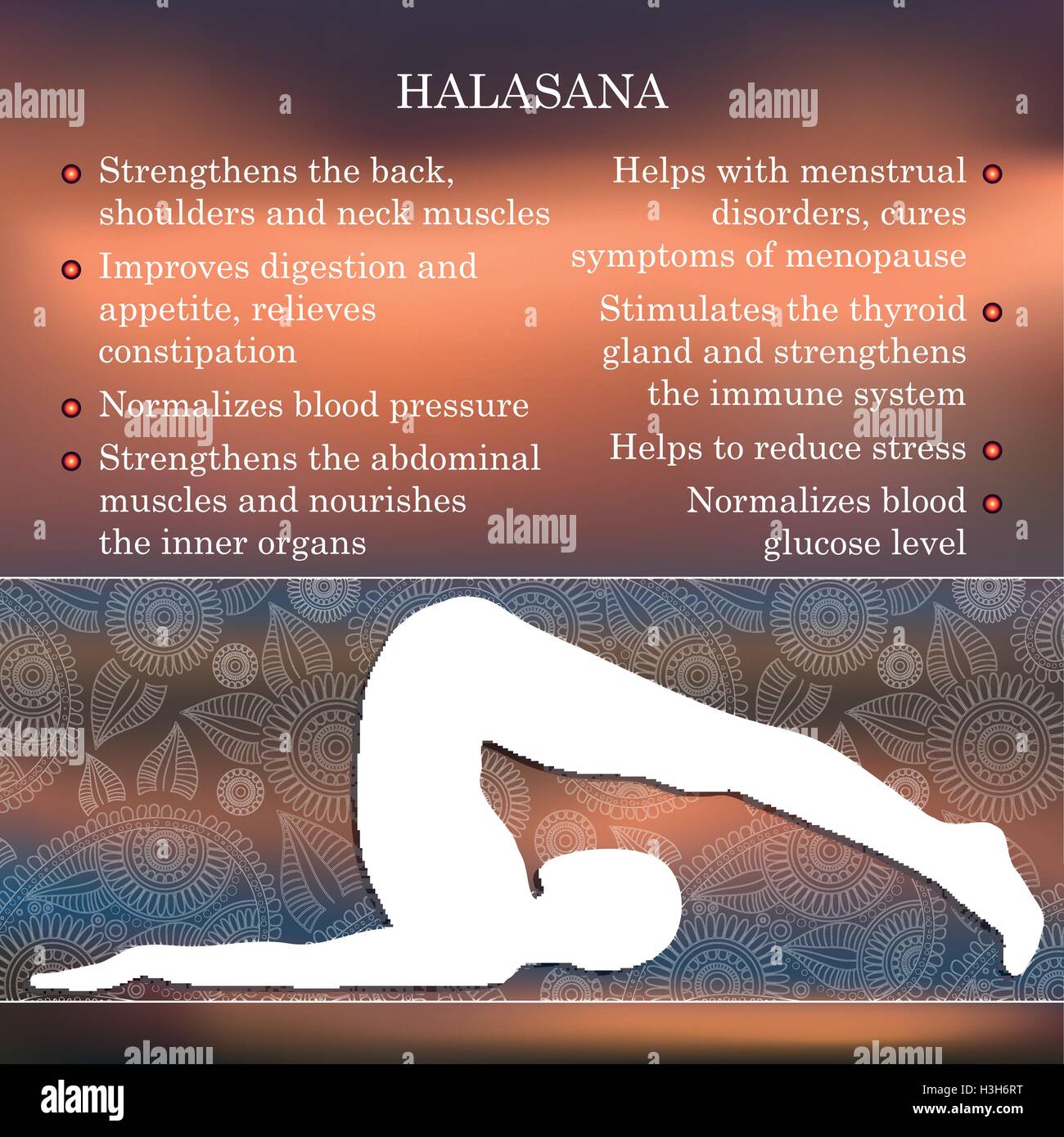 Yoga pose infographics, benefits of practice Stock Vector Image & Art ...