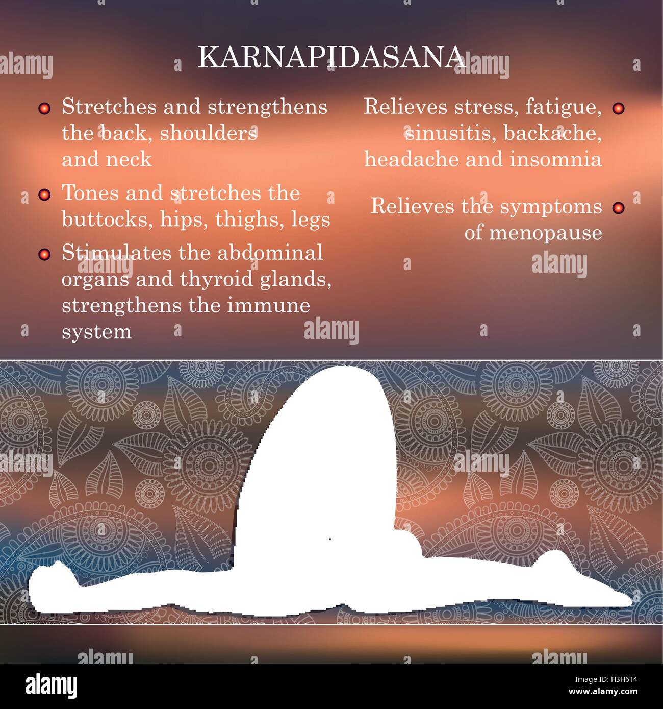 Yoga pose infographics, benefits of practice Stock Vector Image & Art ...