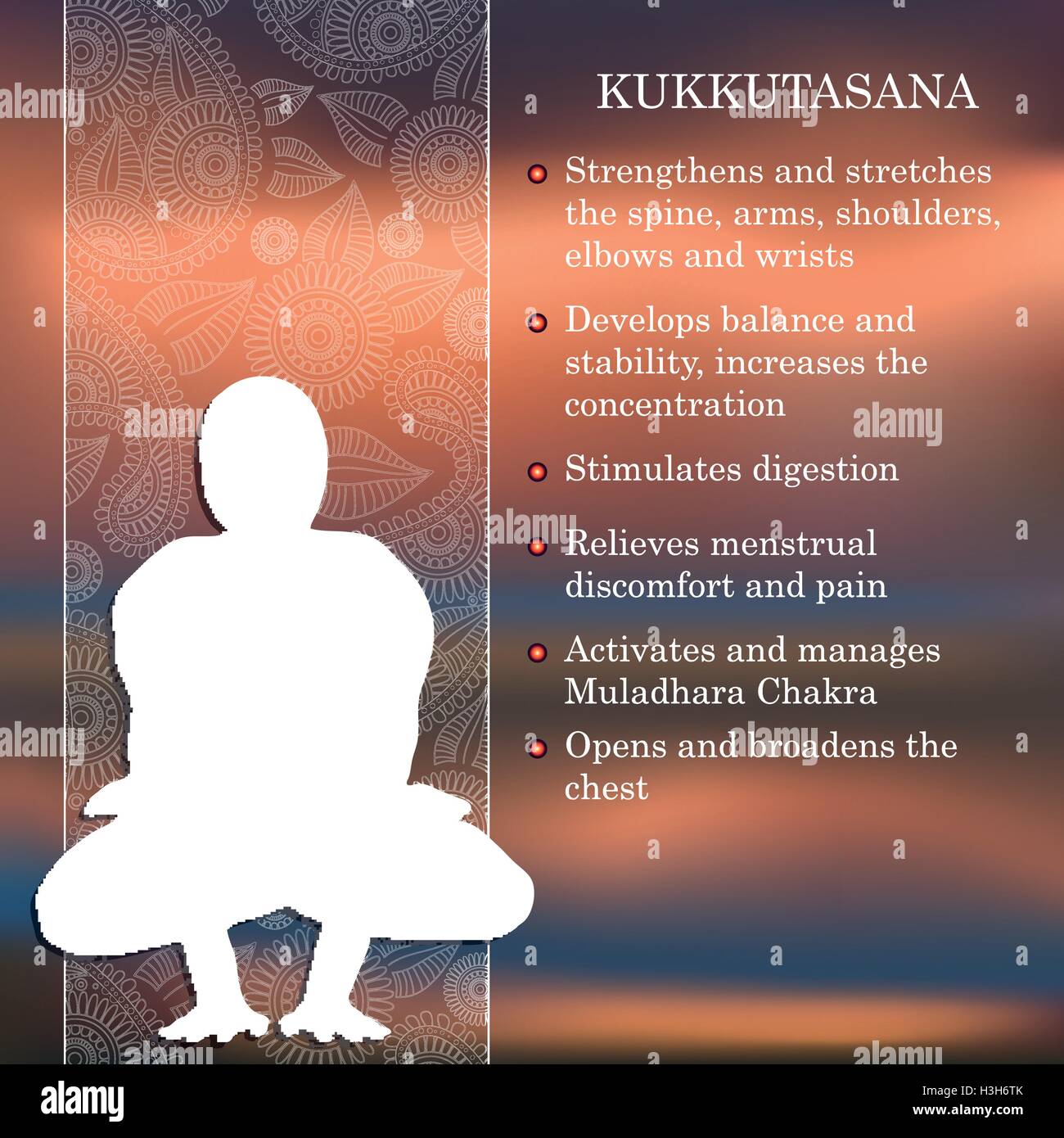 Yoga pose infographics, benefits of practice Stock Vector Image & Art ...