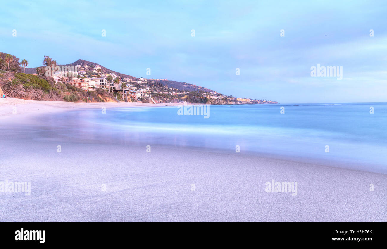 Sunset view of Treasure Island Beach at the Montage in Laguna Beach ...