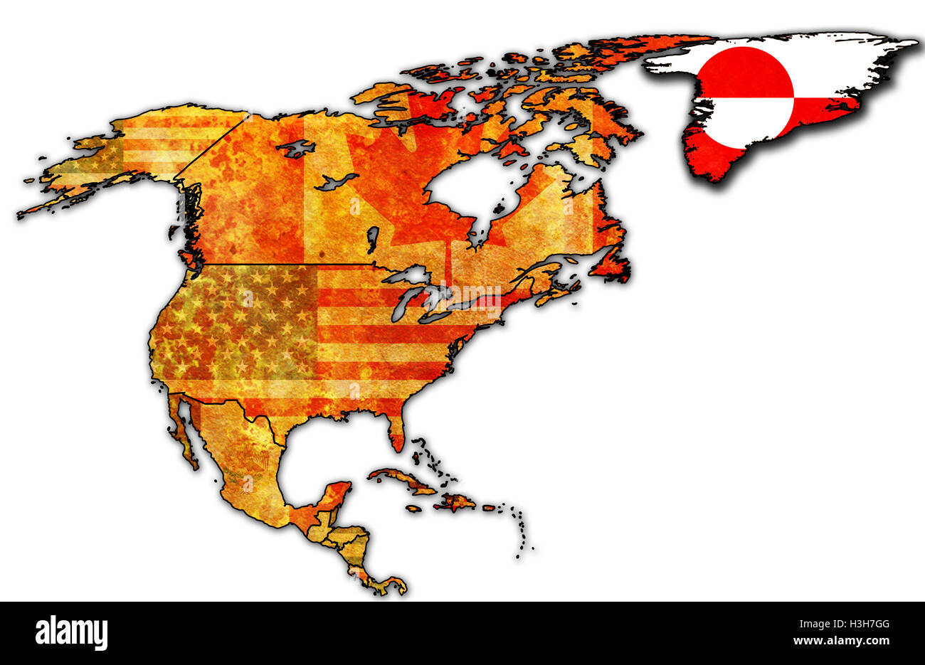 Greenland territory Cut Out Stock Images & Pictures - Alamy